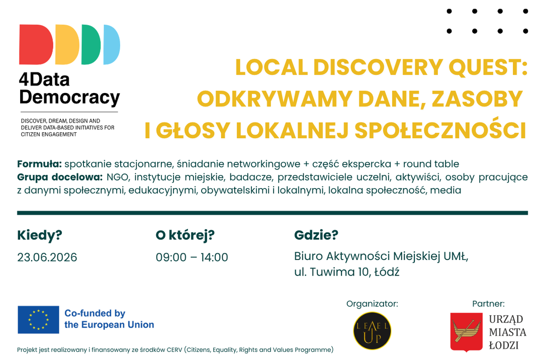 Local Discovery Quest: Odkrywamy dane, zasoby i głosy lokalnej ...